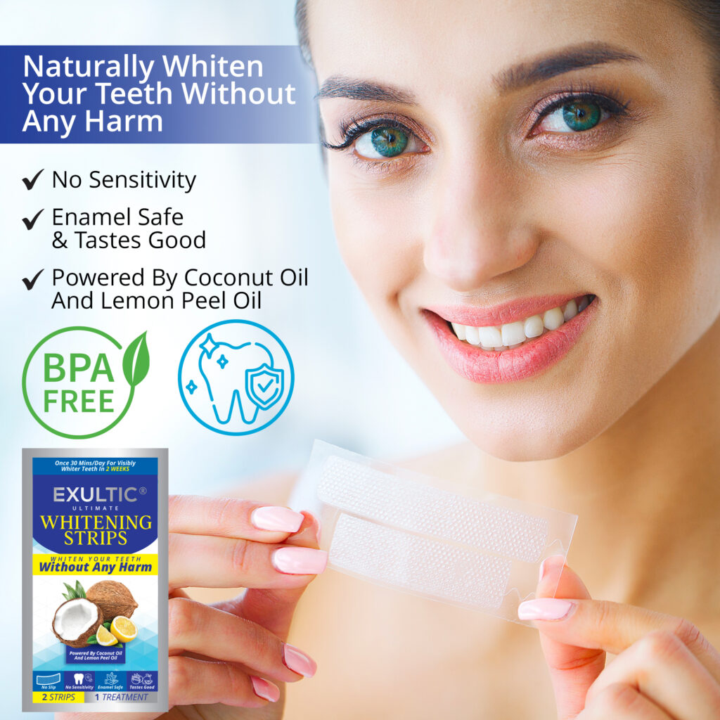 Teeth Whitening Strips for Sensitive Teeth – EXULTIC